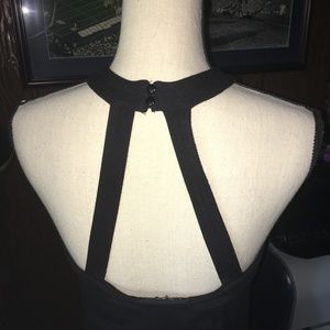 Dresses | Black Keyhole Halter Bodycon Dress | Poshmark